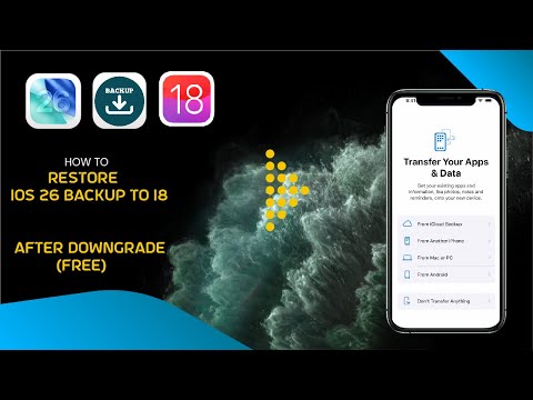 How to Restore iOS 26 Backup to iOS 18 on MAC | Restore iPhone from Backup iOS 26