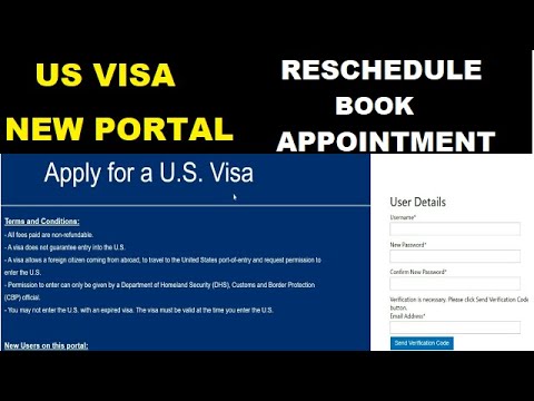 How To Reschedule USA Visa Appointment With New Portal | Book US Visa Appointment on new website