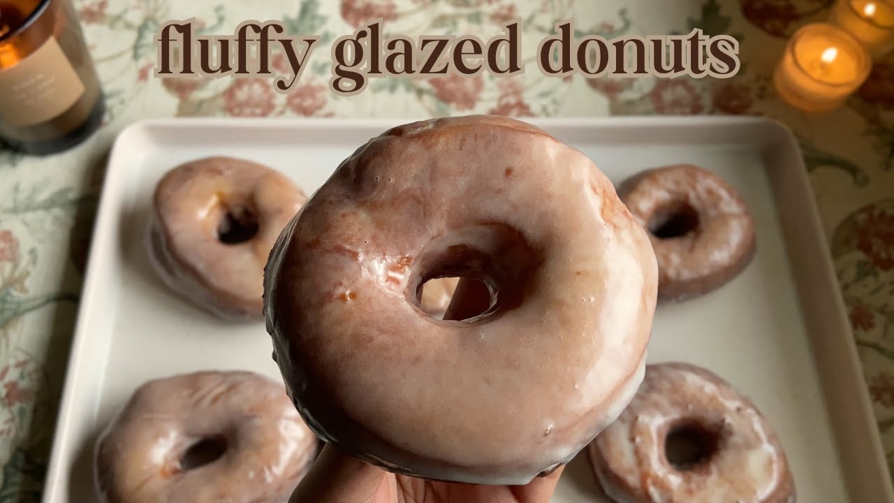 Fluffy Glazed Donuts ♡ Bake With Me
