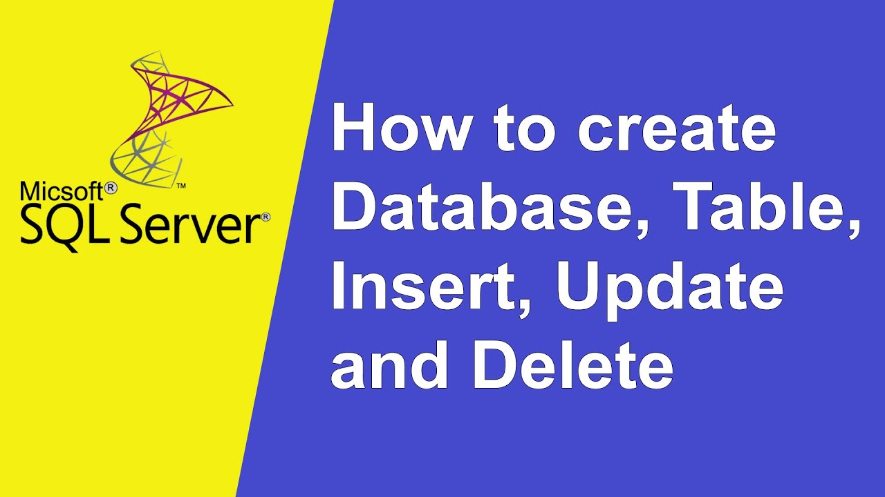 SQL Tutorial 3 | Create Database, Table, Insert, Update and Delete in a simple way