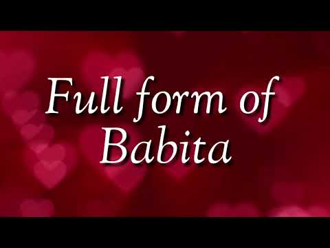 Babita full form, Babita meaning, full form of Babita