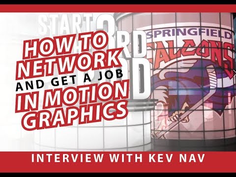 How to Network and Get a Job as a Motion Graphics Designer for the Atlanta Falcons
