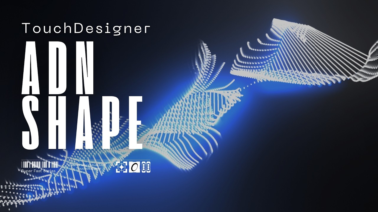 TouchDesigner Tutorial: Create a Generative DNA Strand Animation using POPs (Easy)