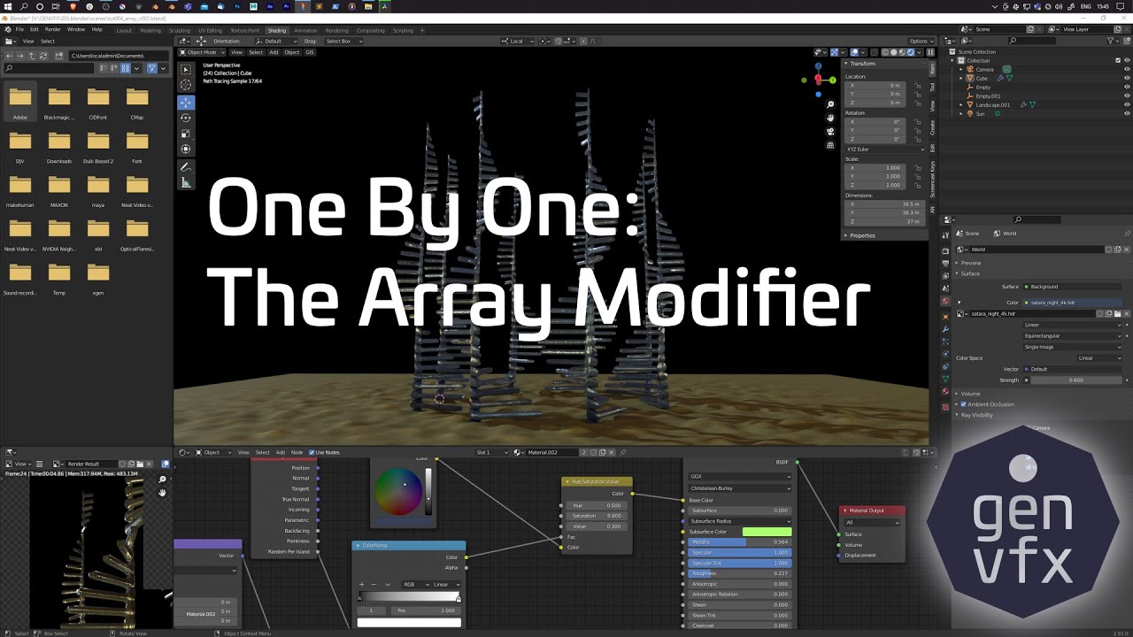 ONE-BY-ONE: The Array Modifier in Blender