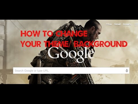 How to change background on Google Chrome