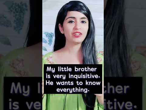 "Inquisitive" Meaning in Hindi | #shorts #spokenenglish #educational #englishphrases #onlineclasses