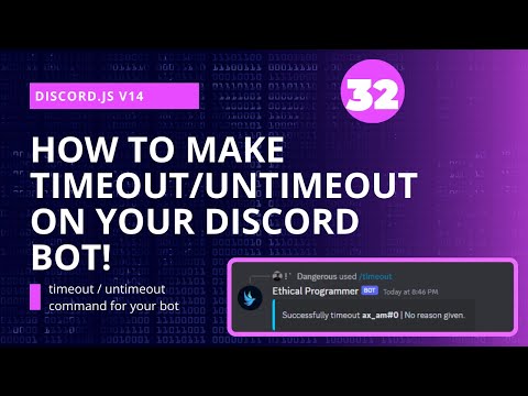 Discord.js v14 Tutorial: Timeout & Untimeout Command