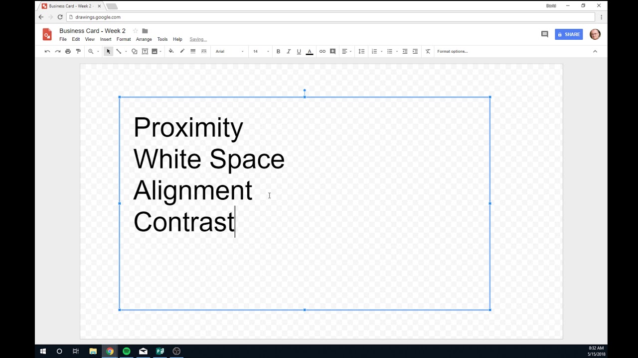 Desktop Publishing 1 - Video 1 - Graphic Designer Business Card