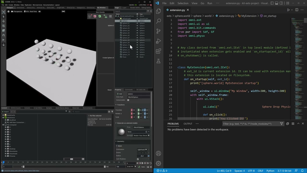 Learn Every Day - Omniverse Code + Python + VS Code