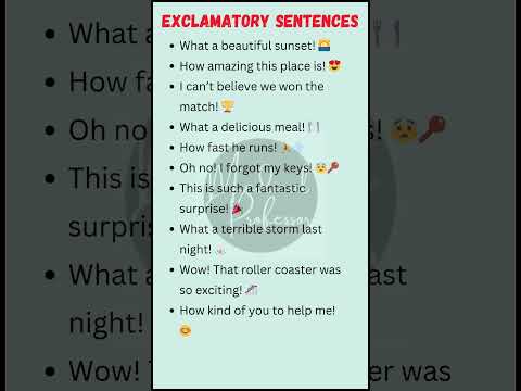 10 Exclamatory Sentences in English | Express Emotions with Powerful Examples! πβ¨