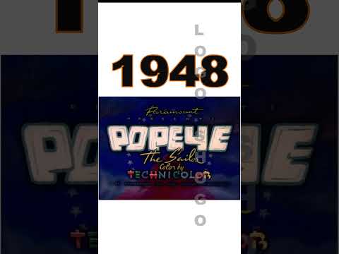 Popeye Logo Evolution #popeye #cartoon #character #shorts