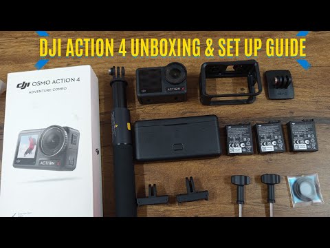 DJI Osmo Action 4 Adventure Combo Unboxing and Initial Set up