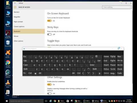 Windows 10 - Ease of Access