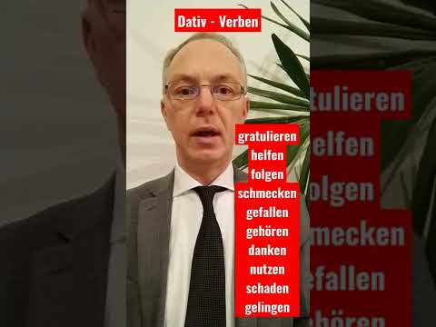 Verben mit Dativ: gratulieren, helfen, folgen, schmecken, gefallen, gehören, danken, nutzen, schaden