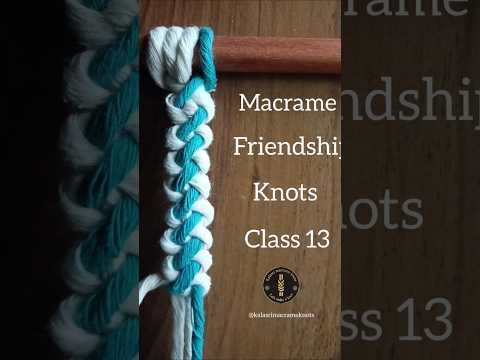 Macrame Basic Friendship knot |Simple steps tutorial for beginners | |Boho style | DIY#macrame #diy