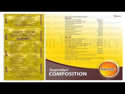 Supradyn Multivitamin Tablet Exporters from India