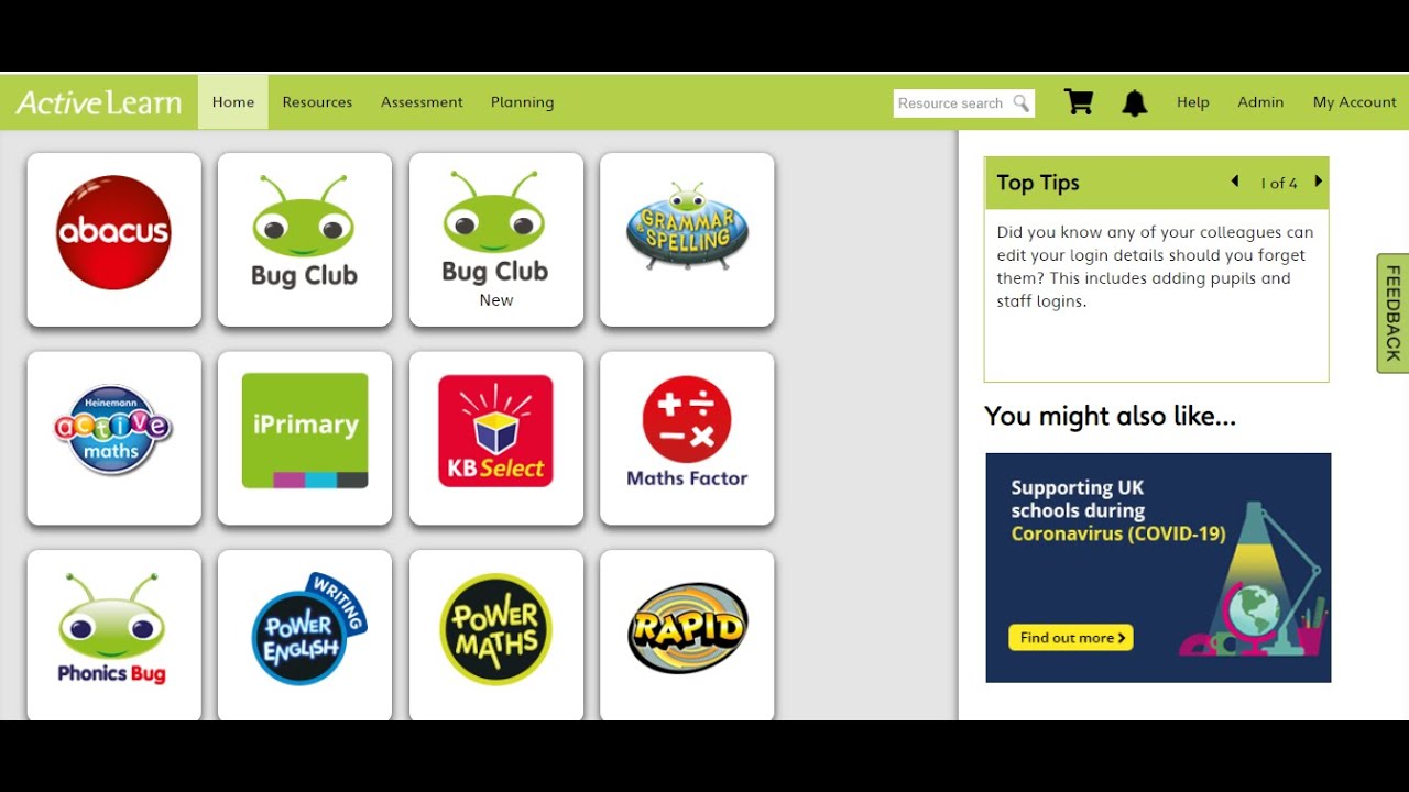 Intro to ActiveLearn Primary products