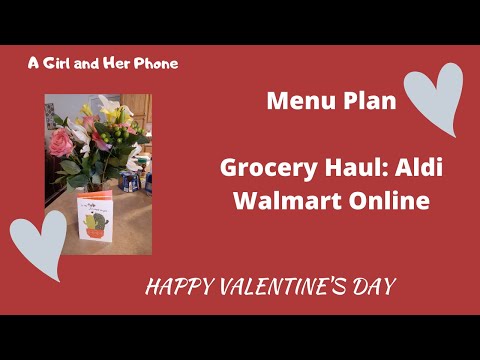 MENU PLAN | GROCERY HAUL FROM ALDI & WALMART ONLINE & FOOD LION