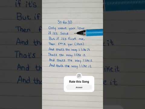 SZA - 30 for 30 (Lyrics) #sza #30for30 #lyrics