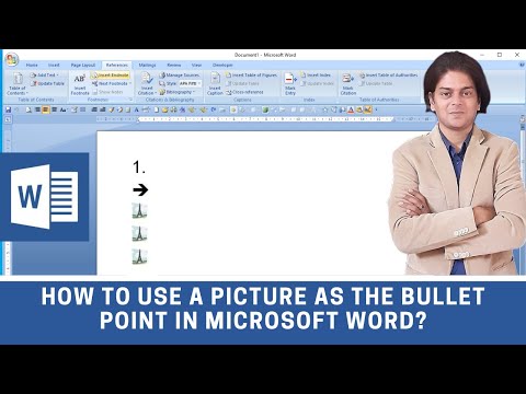 How to use a picture as the bullet point  in Microsoft Word?