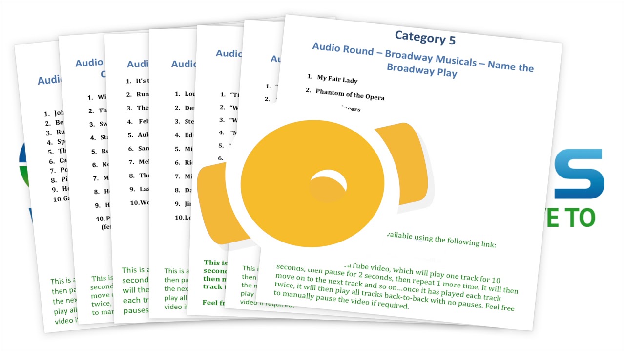 10 Trivia Night Audio Round Ideas