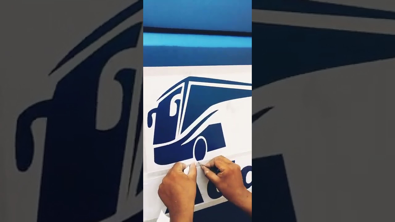 Bus logo vinyl sticker kating # business Traveller English handwriting # Shorts 2022