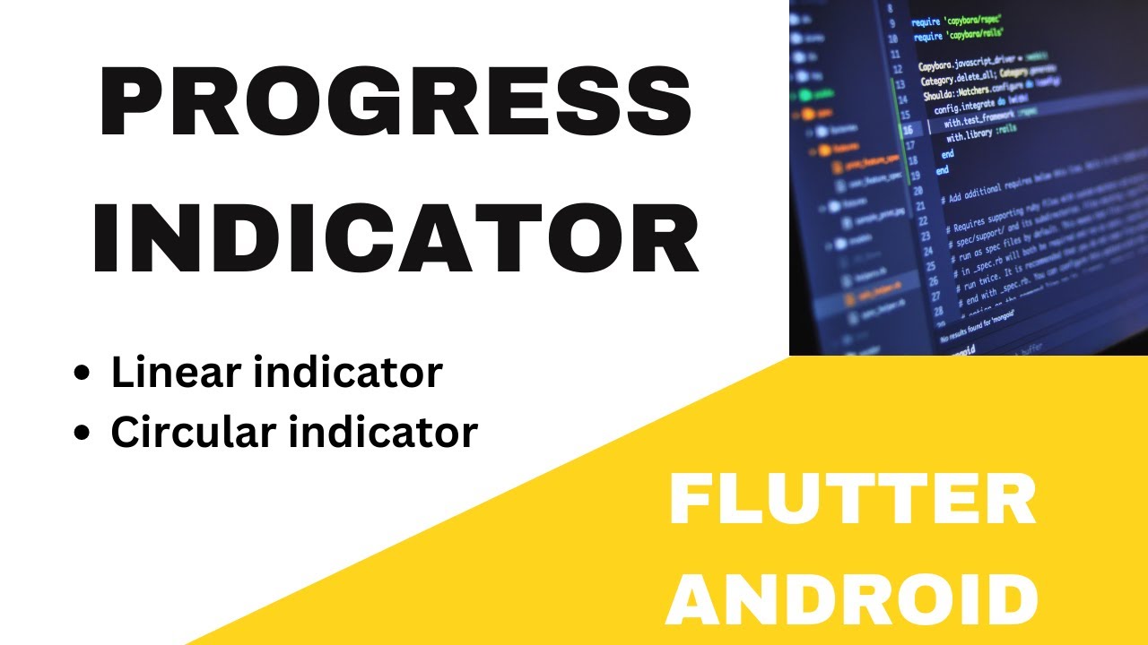 🍕 FLUTTER ANDROID - 🍕 PROGRESS INDICATOR ~~ LINEAR & CIRCULAR | 🍕 TUTORIAL