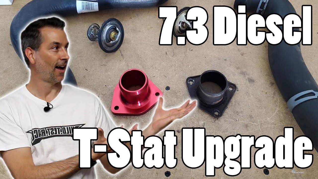 Thermostat and Upper Radiator Hose Replacement - Ford 7.3 Diesel