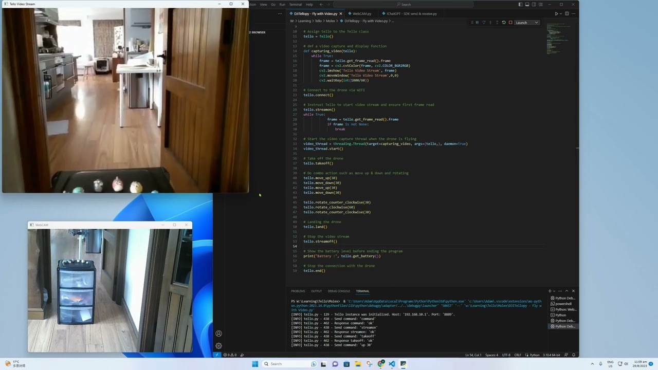 Program Tello with Python #2 - Video Capturing