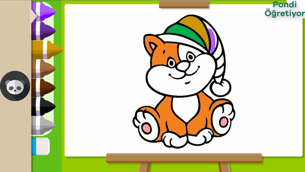 Hayvan Boyama / Kedi Boyama / Boyama Oyunları