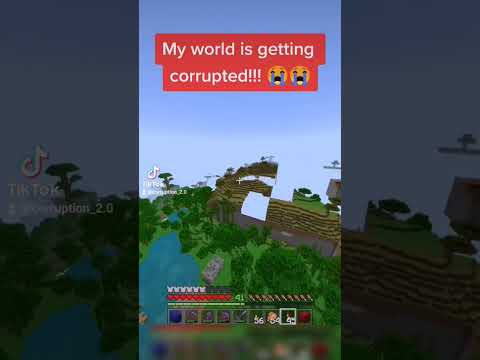My world is getting Corrupted!!! #minecraft #corruption