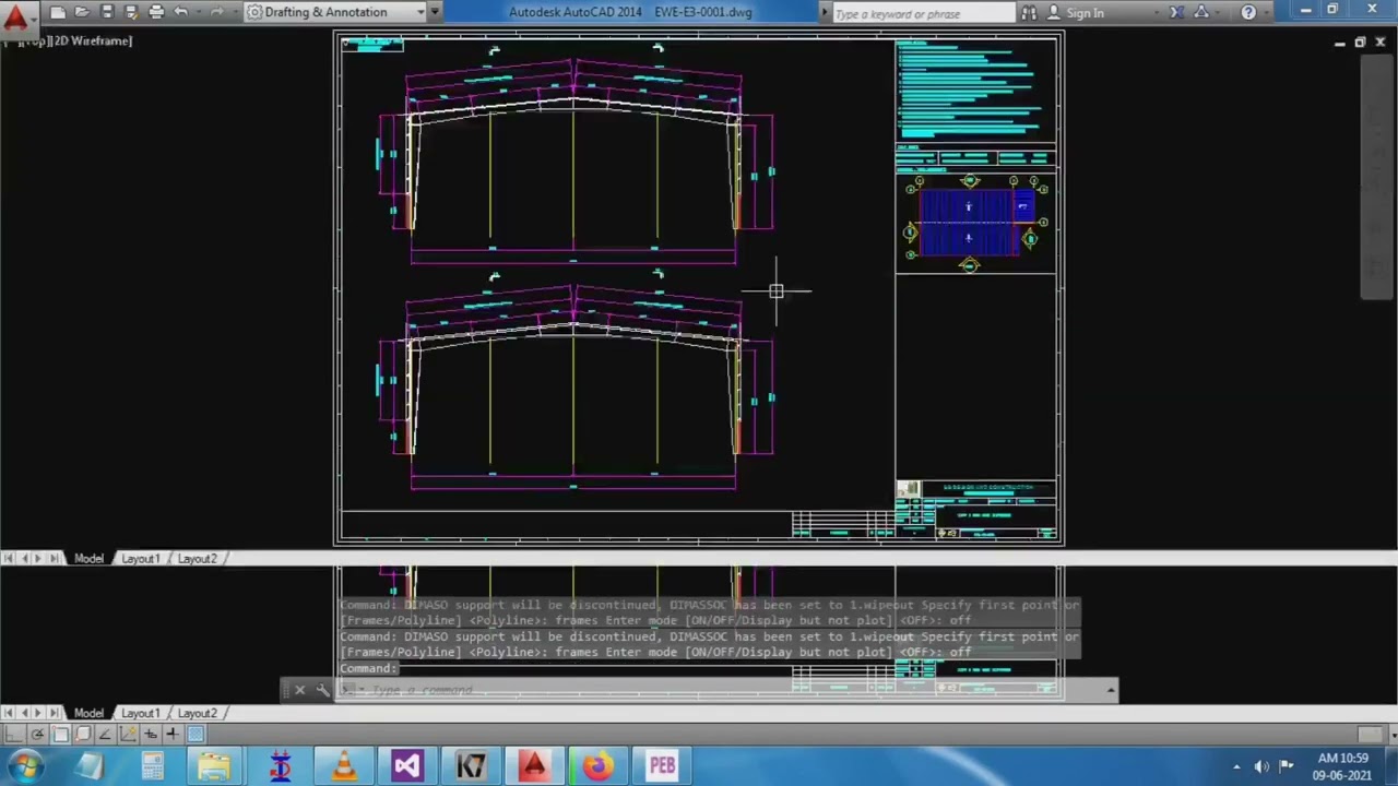 Automation Detailing of Pre  Engineered Building ( PEB Detail Drawing for G.A & FABRICATION )