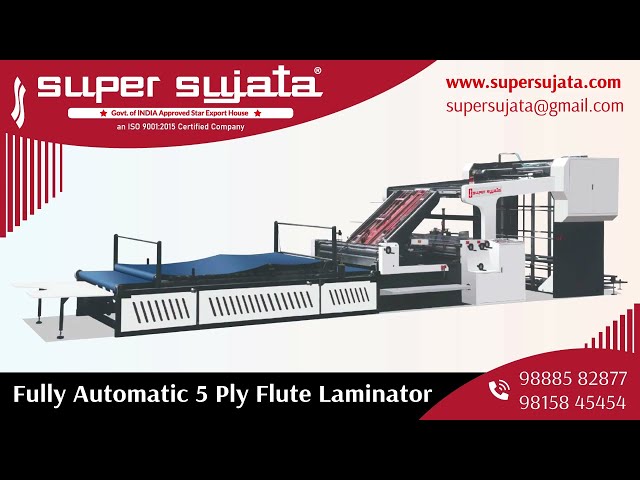 Flute Laminator Machine - Fully Automatic Flute Laminator Machine ...