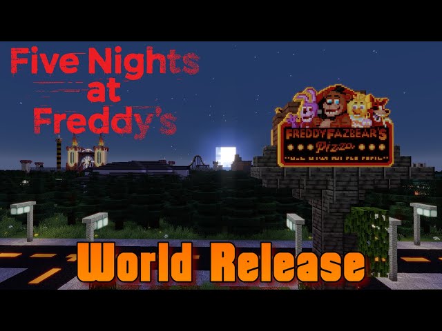 (Modded) FNAF 1-6 Rebuilt + Custom pizzeria Minecraft Map