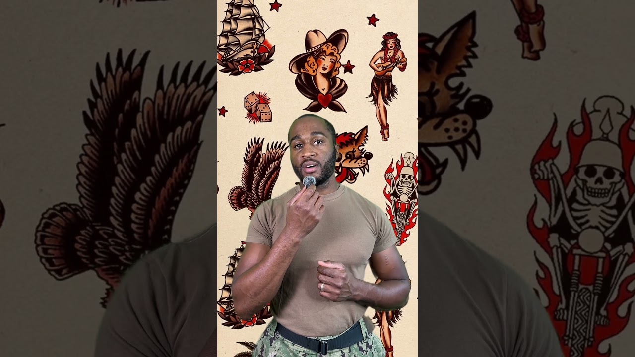 what are Sailor Jerry tattoos? #military #miltok #navy #traditionaltattoo #oldschooltattoo #fyp