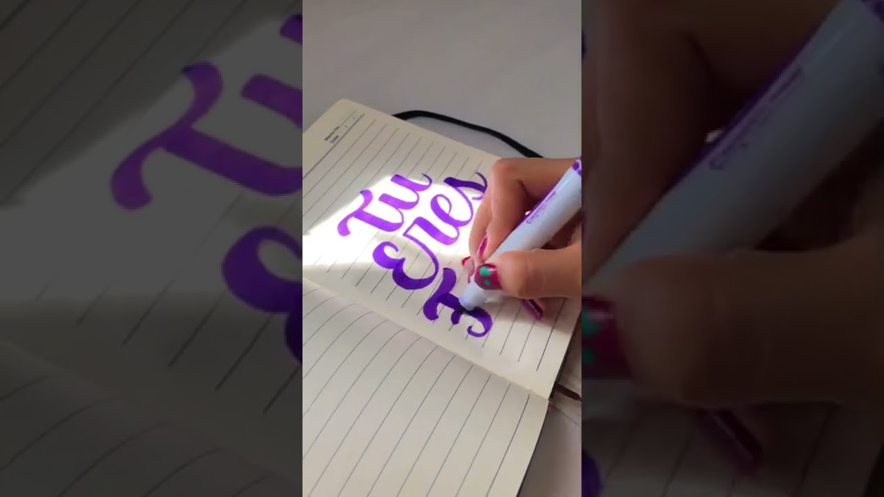 Letra bonita ✍️💗🌷~ Tú eres fuerte