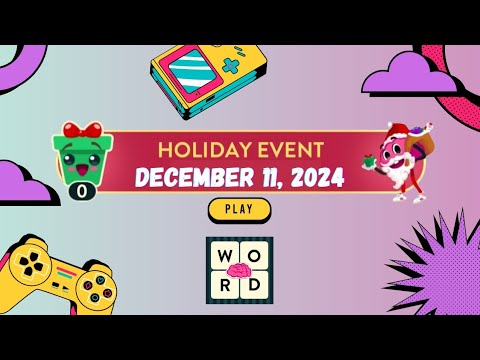 WordBrain Holiday Event (December 11, 2024)