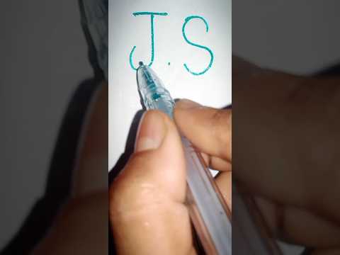 how to draw js name logo easy #shotrs #viralshorts #logo #js #name #art