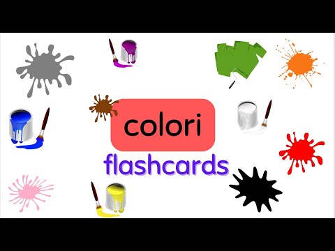 Italian Colors | Flashcards | Colors in Italian | Colori in Italiano