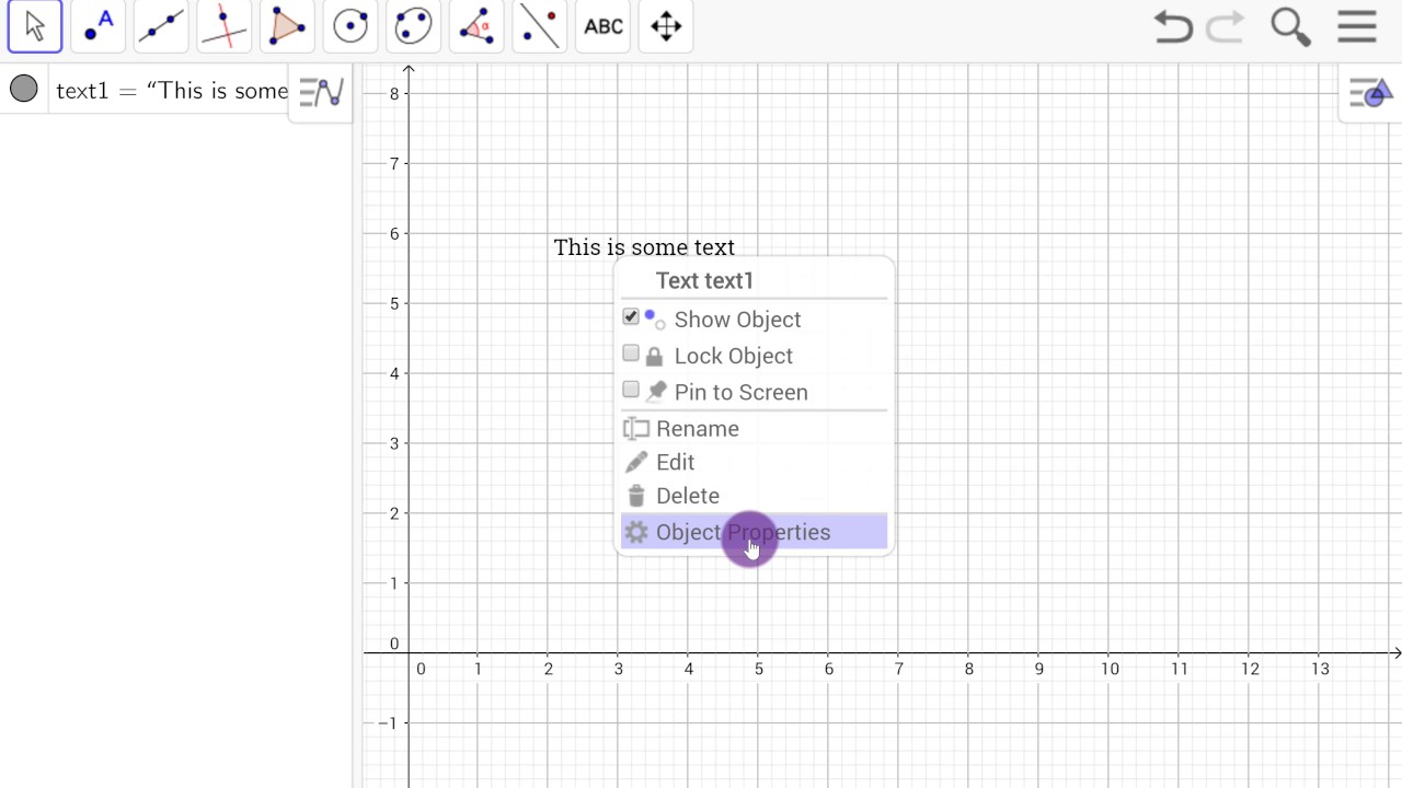 GGB Basics - Text Basics