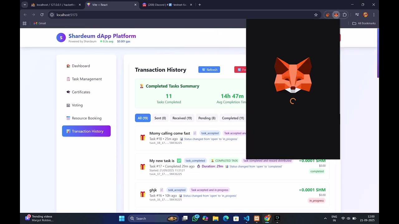 Shardeum Builder Mini Hackathon  for ppt and pdf check discription