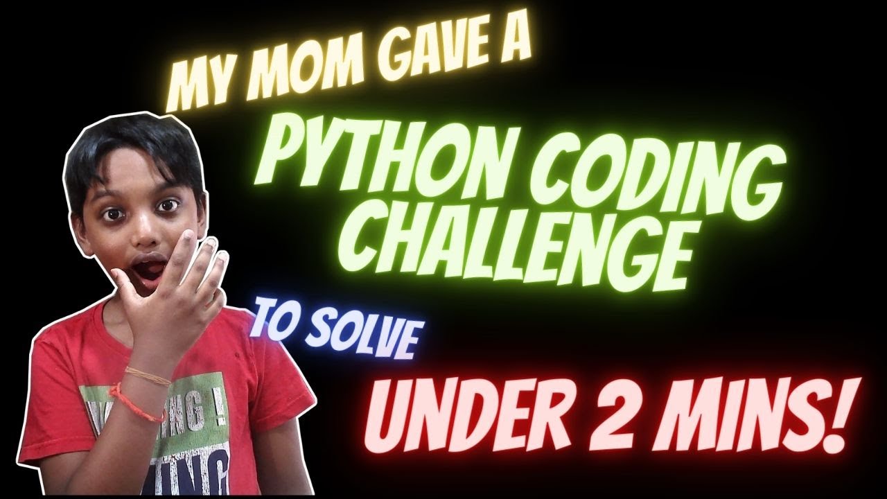 Python Coding Challenge IN 2 MINS! (Tutorial) - Episode 1