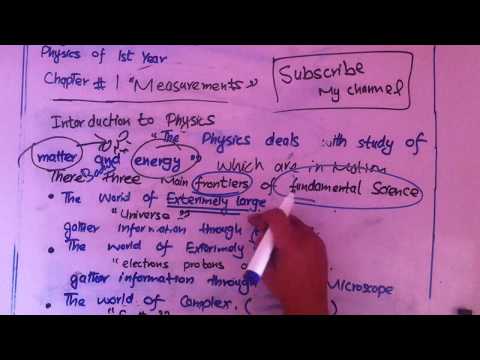 Introduction to physics in Urdu and Hindi 1st year