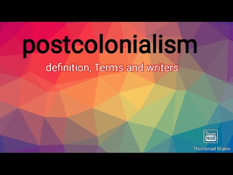 Postcolonialism definition and terms