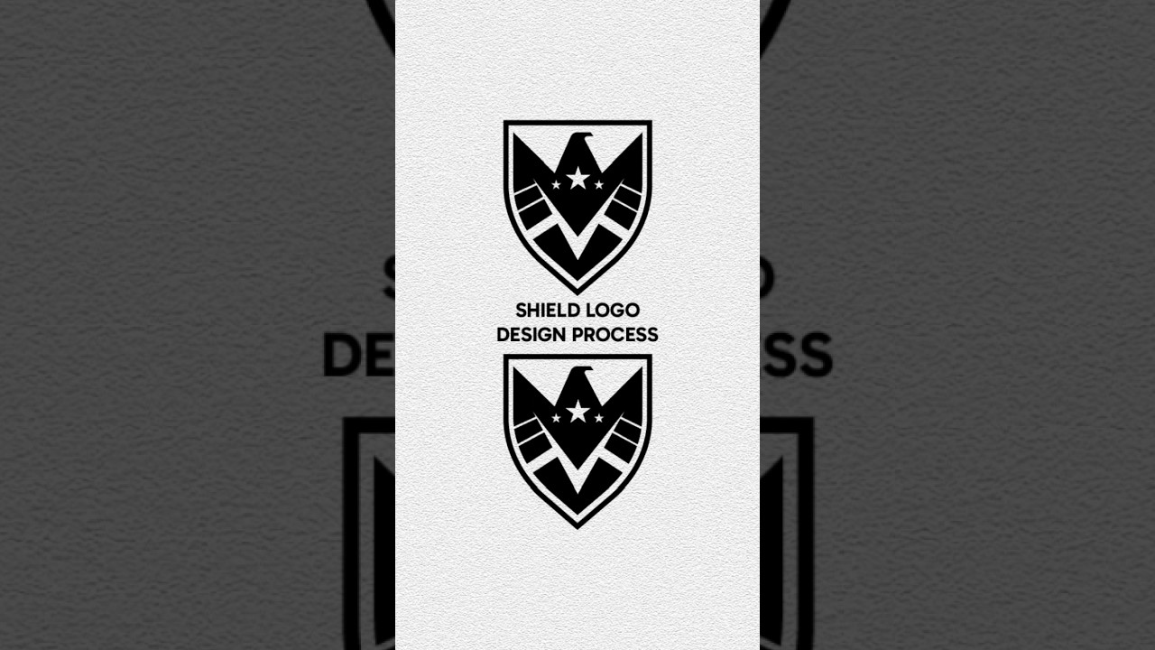 Shield Logo Design Process | Illustrator Logo Design Tutorial #logo #design