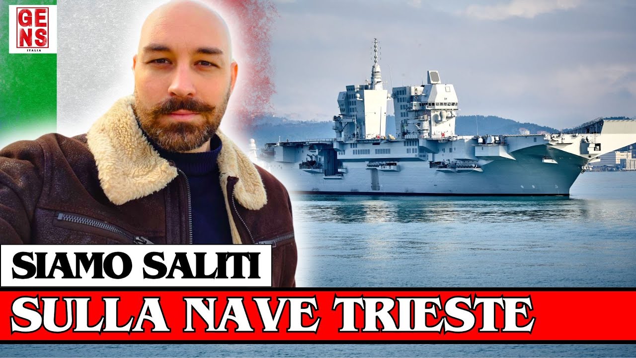 WE BOARDED THE LHD TRIESTE, THE LARGEST SHIP OF THE ITALIAN NAVY
