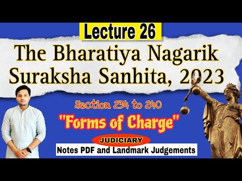 Chapter 18 BNSS | Charge | Part I | Section 234 to 240 | Case laws and Judgments @Studyaddalegal