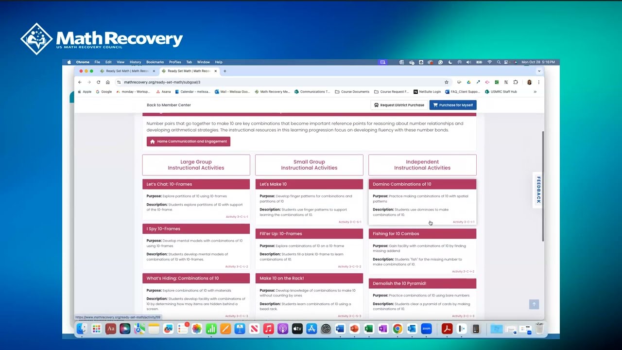 Ready Set Math LIVE Webinar