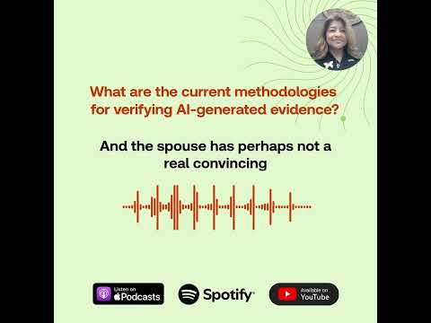 How can judges ensure authenticity of AI-generated evidence in court? #podcast #judge #ai #court