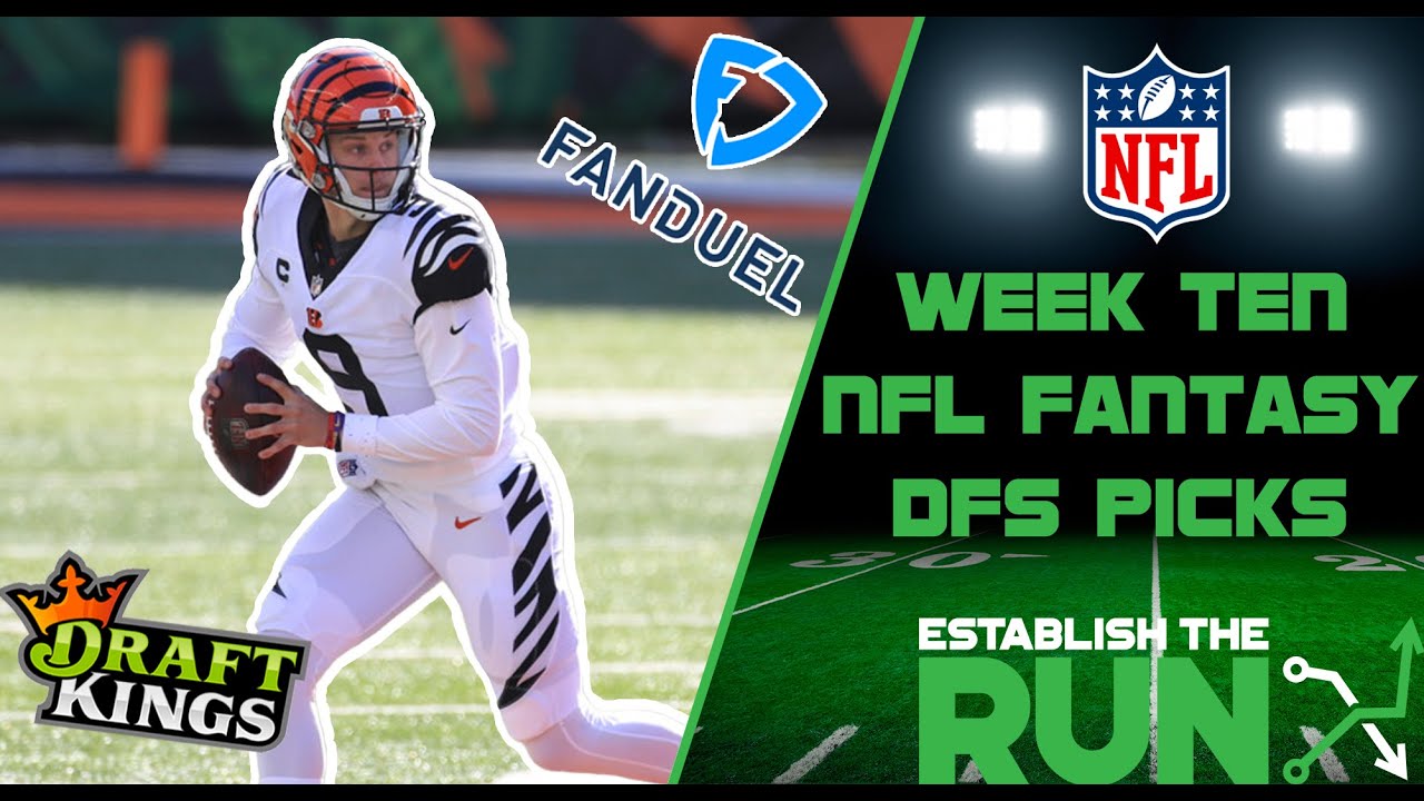 WEEK 10 LAST MINUTE NFL FANTASY PICKS | WEEK TEN NFL DFS FANTASY FOOTBALL @DraftKings @FanDuel ​